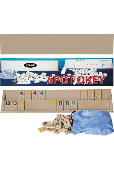 Spot Büyük Boy Spot Plastik Okey Takımı Spot Büyük Boy Spot Plastik Okey Takımı
