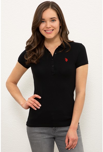 U.S. Polo Assn. Siyah T-Shirt Basic 50234714-VR046
