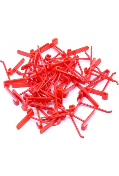 Master Teknik Anahtar Stand Kancası 50 Adet Kırmızı