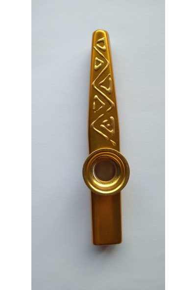 ALİ BABA Sarı Metal Desenli Kazoo