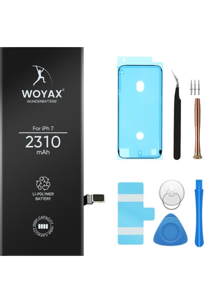 Woyax iPhone 7 Premium Batarya 2310mAh Woyax iPhone 7 Premium Batarya 2310mAh
