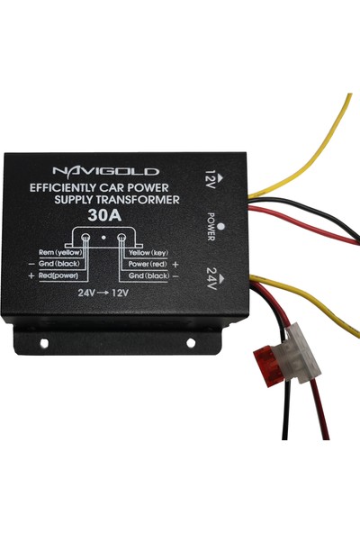 Navigold Oto Konvertör 24V Dc / 12V Dc 30 Amper Navigold Oto Konvertör 24V Dc / 12V Dc 30 Amper