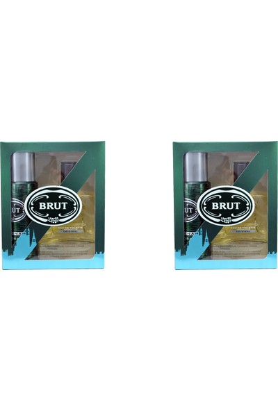 Brut 100 ml Parfüm + Deodarant Set Ikili Paket Toplam 4 Ürün Brut 100 ml Parfüm + Deodarant Set Ikili Paket Toplam 4 Ürün