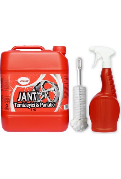 Uniland Jant Temizleyici ve Parlatıcı 5 kg + Sprey + Fırça Uniland Jant Temizleyici ve Parlatıcı 5 kg + Sprey + Fırça