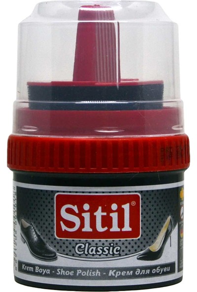 Sitil Ayakkabı Boyası Klasik Krem Siyah 50 Ml. 2 'li Sitil Ayakkabı Boyası Klasik Krem Siyah 50 Ml. 2 'li