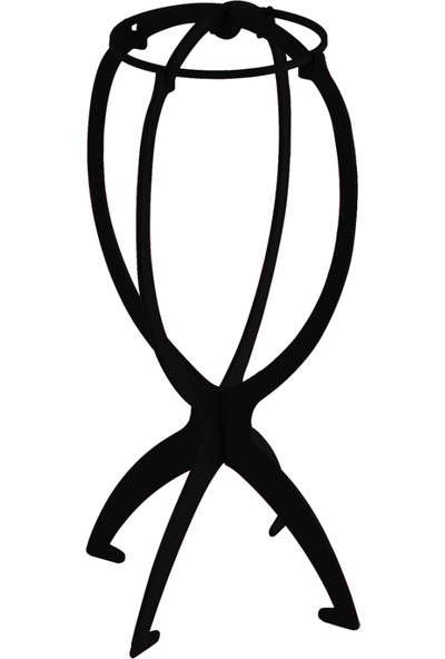 Pratik Peruk Standı - 35 cm ( Siyah )