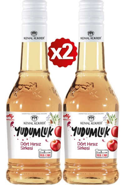 Kemal Kükrer Yudumluk Cam Dört Hırsız Sirkesi 2 x 0,5lt Kemal Kükrer Yudumluk Cam Dört Hırsız Sirkesi 2 x 0,5lt