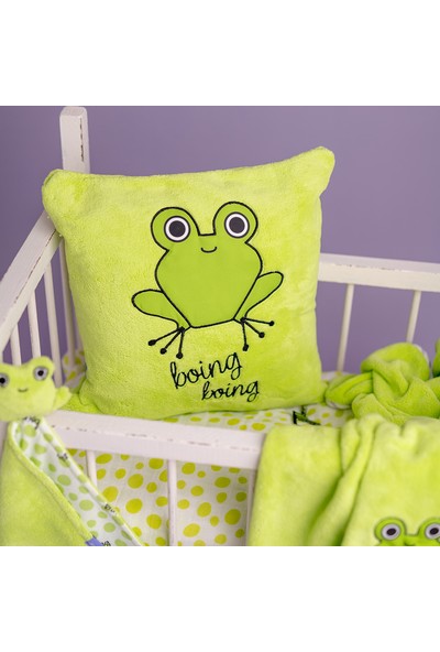 Milk&Moo Peluş Yastık Çaça Kurbağa