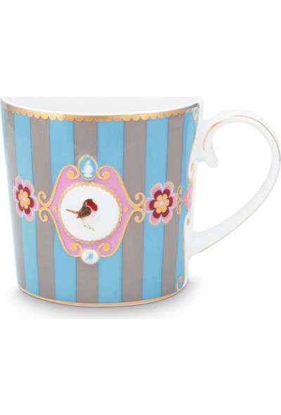 Pip Studio Love Birds Küçük Mug, Mavi / Haki 150 ml Pip Studio Love Birds Küçük Mug, Mavi / Haki 150 ml