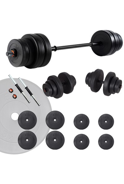 Ecg Spor 35 Kg Vinyl Halter Seti Dambıl Seti Ağırlık Seti Fitness Seti Ecg Spor 35 Kg Vinyl Halter Seti Dambıl Seti Ağırlık Seti Fitness Seti
