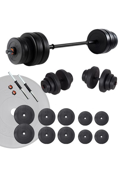 Ecg Spor 55 Kg Vinyl Halter Dambıl Seti Ağırlık Seti Fitness Seti Ecg Spor 55 Kg Vinyl Halter Dambıl Seti Ağırlık Seti Fitness Seti