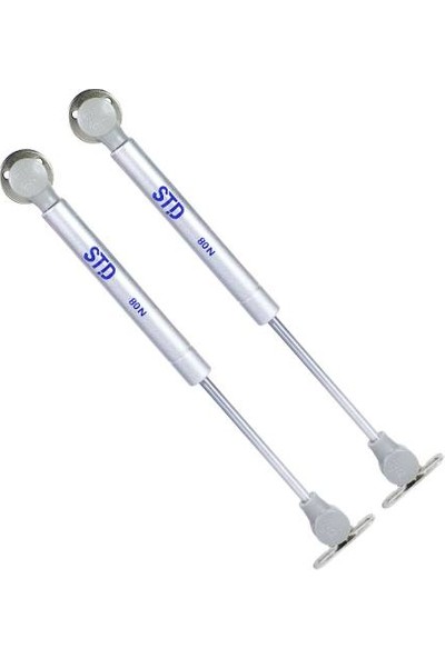 Std Dolap Amortisörü Gazlı Piston Kapak Hidroliği 27 cm 80N-(2 Adet) Std Dolap Amortisörü Gazlı Piston Kapak Hidroliği 27 cm 80N-(2 Adet)