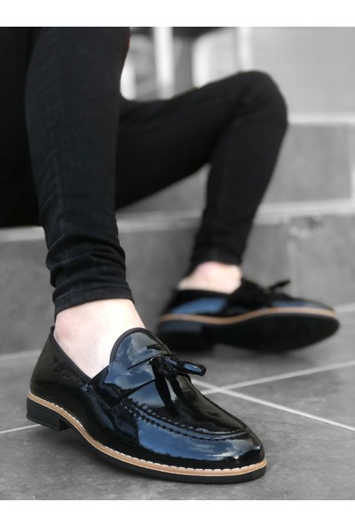11boa BA0009 Rugan Püsküllü Corcik Siyah Klasik Erkek Ayakkabısı 11boa BA0009 Rugan Püsküllü Corcik Siyah Klasik Erkek Ayakkabısı