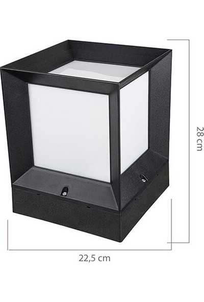 Zerpa Kare Küp Bahçe Armatürü Zerpa Kare Küp Bahçe Armatürü