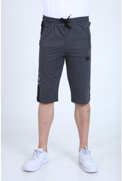 Rodi TY21YE131251 Gri Erkek Black Yazı Şeritli Penye Kapri