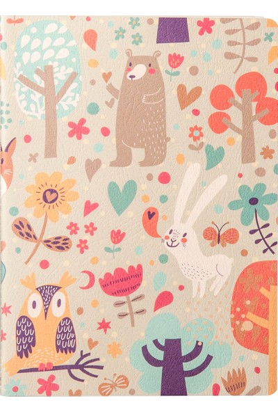 Fabio Ricci Nice Paw 40 Yaprak Çizgisiz Okul Defteri 14 x 20 cm