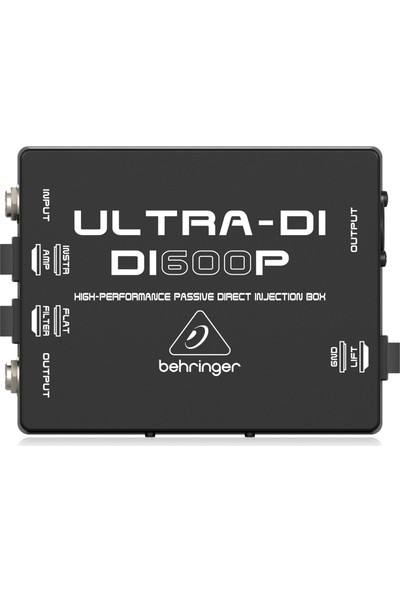 Behringer DI600P Yüksek Performanslı Pasif Dı-Box Behringer DI600P Yüksek Performanslı Pasif Dı-Box