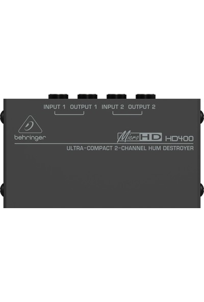 Behringer HD400 2-Kanal Hum Destroyer Uğultu ve Dip Ses Yok Edici Behringer HD400 2-Kanal Hum Destroyer Uğultu ve Dip Ses Yok Edici