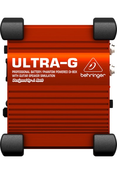 Behringer Ultra-G GI100 Elektro Gitar Için Kabin Simülatörlü Pil/phantom Destekli Aktif Dı-Box Behringer Ultra-G GI100 Elektro Gitar Için Kabin Simülatörlü Pil/phantom Destekli Aktif Dı-Box