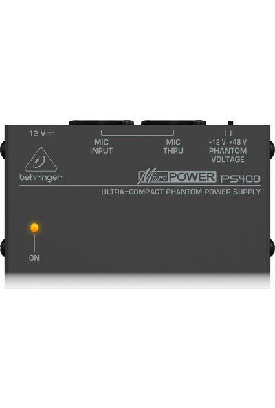 Behringer Micropower PS400 Ultra-Kompakt +12 / +48 V Phantom Güç Kaynağı