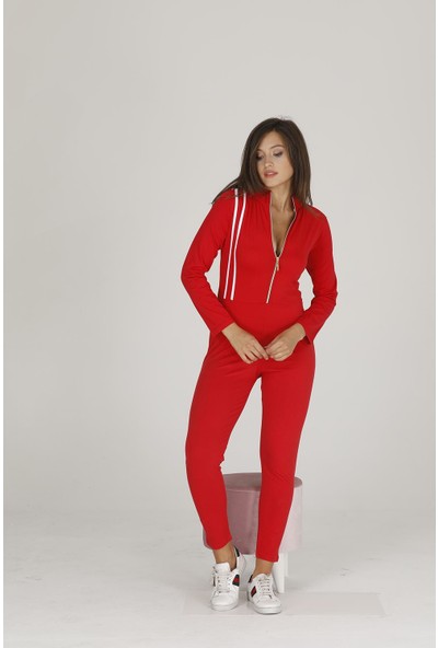 Teknur Kadın Şık Spor Tulum 14009