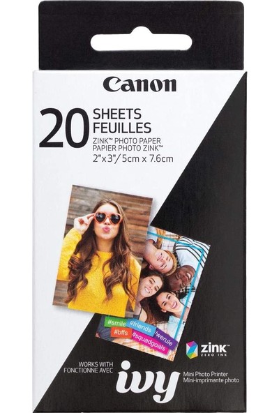 Canon Ivy Zink Fotoğraf Baskı Kağıtları Canon Ivy Zink Fotoğraf Baskı Kağıtları