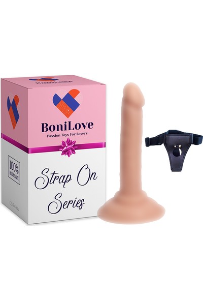 Bonilove Strap On Series Anal ve Vajinal Yumuşak Dokulu 14 cm Takma Penis Bonilove Strap On Series Anal ve Vajinal Yumuşak Dokulu 14 cm Takma Penis