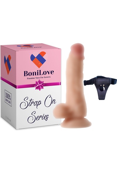 Bonilove Strap On Series Dildo Series Gerçekci Damarlı Detaylı Esnek 17 cm Belden Bağlamalı Penis Bonilove Strap On Series Dildo Series Gerçekci Damarlı Detaylı Esnek 17 cm Belden Bağlamalı Penis