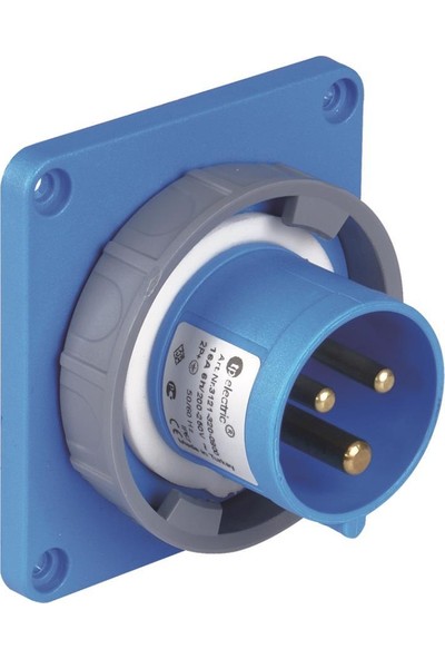 TPlast Cee 3X16A IP67 Makıne Prız Duz Erkek TPlast Cee 3X16A IP67 Makıne Prız Duz Erkek