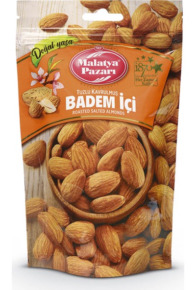 Malatya Pazarı Murat Palancı Kavrulmuş Tuzlu Badem 180 gr Malatya Pazarı Murat Palancı Kavrulmuş Tuzlu Badem 180 gr