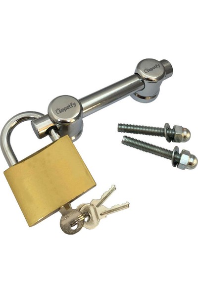 Ekonomik Kapı Emniyet Aparatı + Asma Kilit Ekonomik Kapı Emniyet Aparatı + Asma Kilit