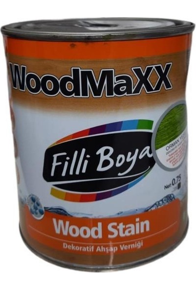 Filli Boya Filliboya Woodmaxx Ahşapverniği Ormanyeşili 0.75L
