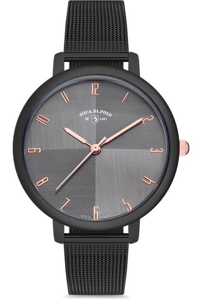 Aqua di Polo Kadın Siyah Hasır Kordonlu Analog Kol Saati A6028 Aqua di Polo Kadın Siyah Hasır Kordonlu Analog Kol Saati A6028