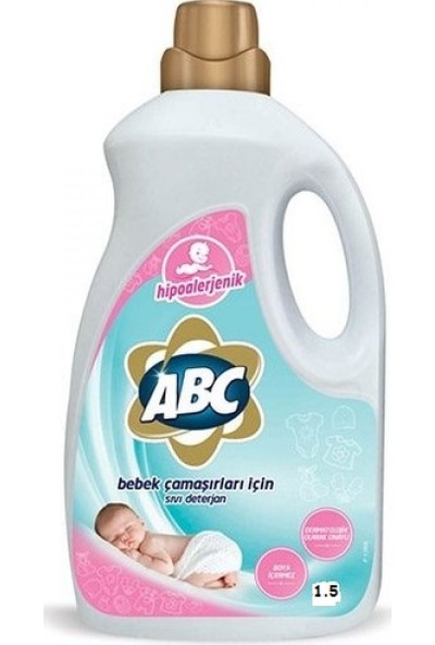 Abc Bebek Çamaşır Sıvı Deterjan 1500 Lt Abc Bebek Çamaşır Sıvı Deterjan 1500 Lt