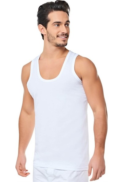 Seher Yıldızı Erkek Beyaz 12'li Paket Seher Yıldızı Atlet