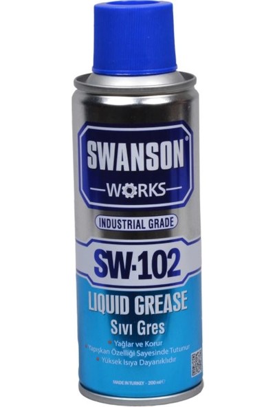 Swanson Works Sıvı Gres Sprey 200 ml Swanson Works Sıvı Gres Sprey 200 ml