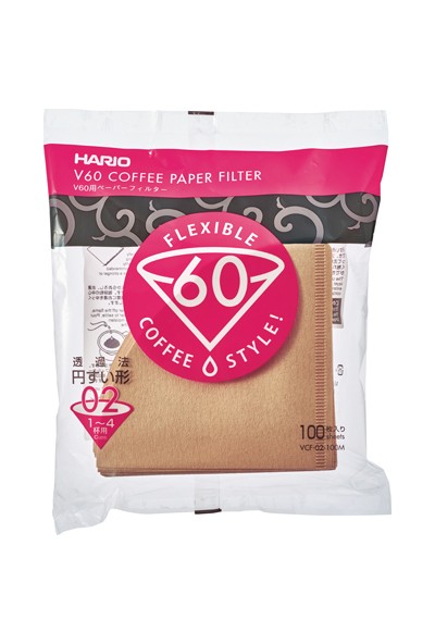Hario V60 02 Dripper Filtresi Natürel (100 Adet) Hario V60 02 Dripper Filtresi Natürel (100 Adet)