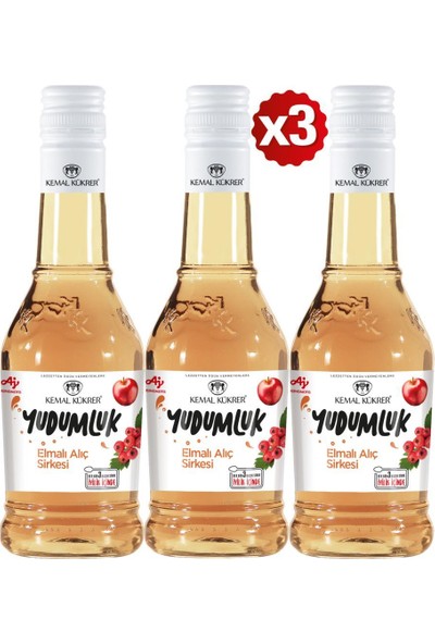 Kemal Kükrer Yudumluk Elmalı Alıç Sirkesi 500 ml 3' Lü Paket Kemal Kükrer Yudumluk Elmalı Alıç Sirkesi 500 ml 3' Lü Paket