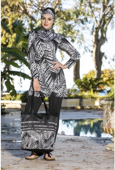 Armes Dijital Baskılı Kapalı Tesettür Mayo 259 Armes Dijital Baskılı Kapalı Tesettür Mayo 259