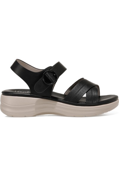 Inci Croshaw 1fx Siyah Kadın Kalın Tabanlı Sandalet