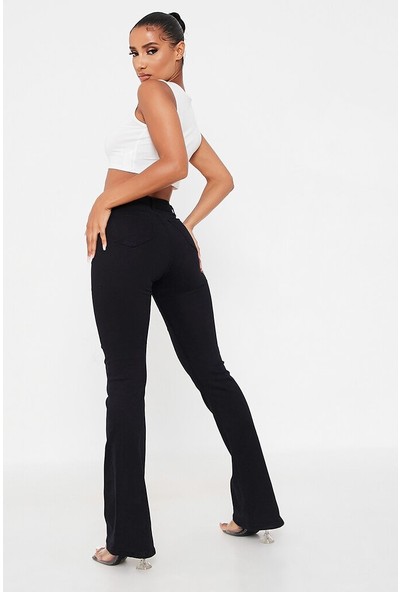I Saw it First Isawıtfırst Skinny Fit Yüksek Bel Bayan Ispanyol Paça Pantolon I Saw it First Isawıtfırst Skinny Fit Yüksek Bel Bayan Ispanyol Paça Pantolon