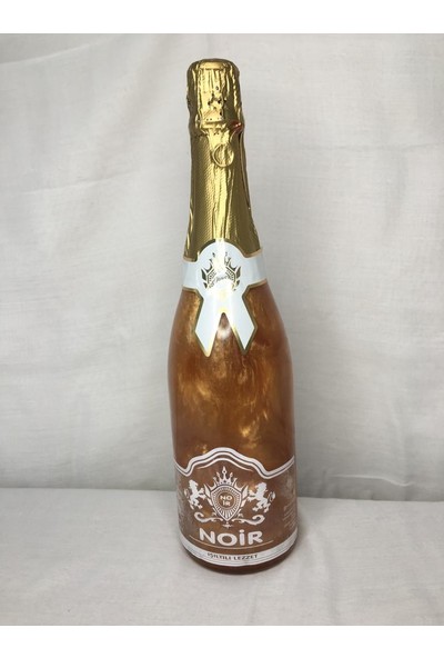 Noir Şampanya Simli Alkolsüz Şampanya Koyu Sarı Kavun Aromalı 750 ml