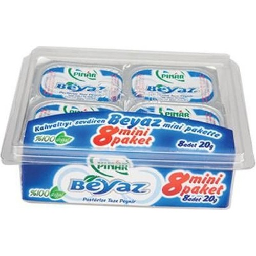 Pınar Beyaz Krem Peynır 8 x 20 gr Fiyatı - Taksit Seçenekleri