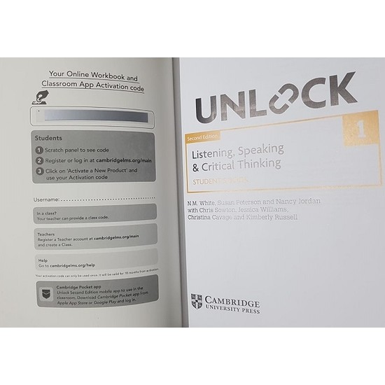 Cambridge University Press Unlock 1 Listening - Speaking & Kitabı