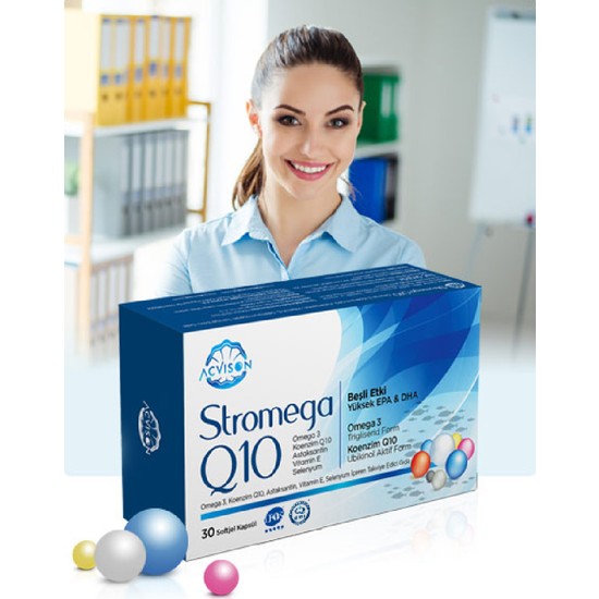 Acvison Stromega Yüksek Miktarda Omega 3 (900 Mg) ve Koenzim Q10 (100 ...