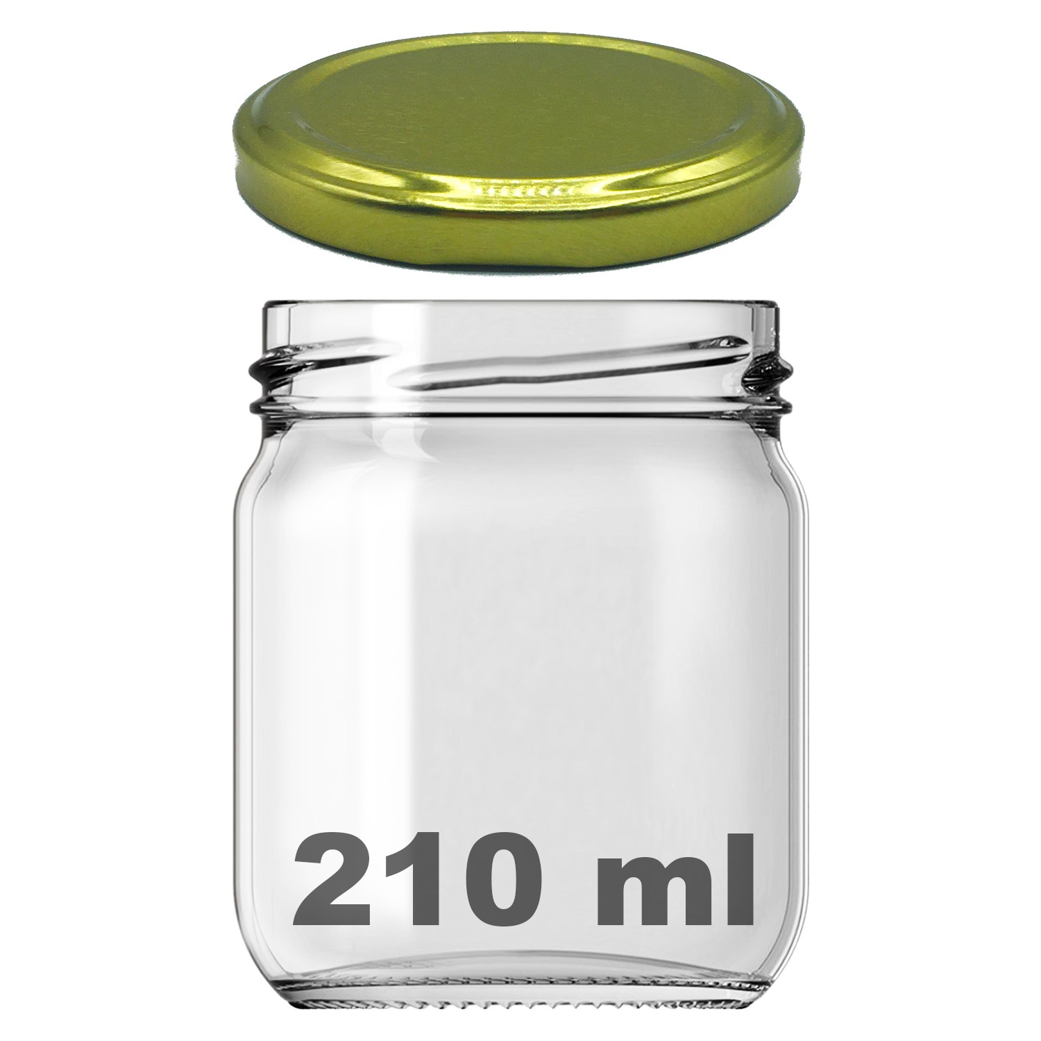 Afracam 210 cc Kavanoz Metal Gold Konserve Kapaklı 210 ml Fiyatı