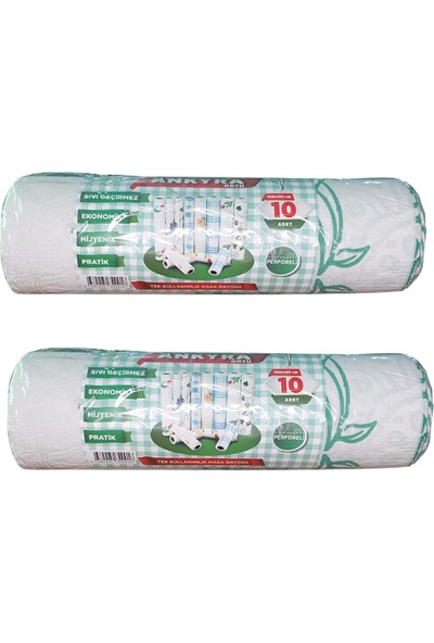 Tek Kullanımlık Masa Örtüsü Sıvı Geçirmez 100 x 120 cm Perforeli (2 Rulo) Tek Kullanımlık Masa Örtüsü Sıvı Geçirmez 100 x 120 cm Perforeli (2 Rulo)