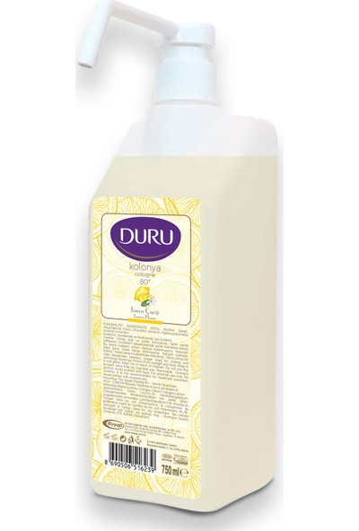 Duru Limon Çiçeği Kolonya Pompalı 750 ml 80 Derece