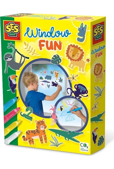 Ses Creative Tak Çıkar Pencere Eğlencesi - Jungle Ses Creative Tak Çıkar Pencere Eğlencesi - Jungle
