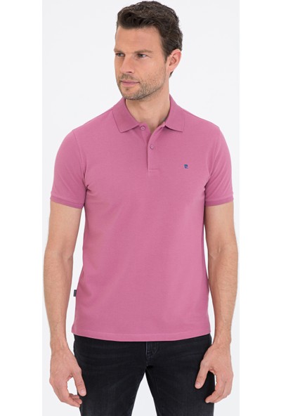 Pierre Cardin Gül Kurusu Slim Fit Basic Polo Yaka T-Shirt 50239843-VR026 Pierre Cardin Gül Kurusu Slim Fit Basic Polo Yaka T-Shirt 50239843-VR026